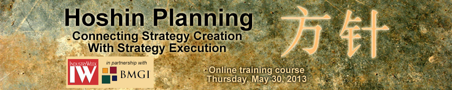 Hoshin Planning: Connecting Strategy Creation with Strategy Execution ...